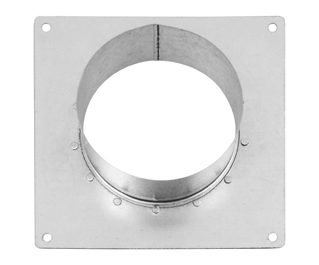 Square Duct To Wall Flange (Spigot)