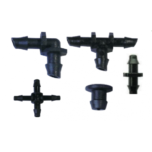 4mm Irrigation Pipe Fittings - Grow World Hydroponics